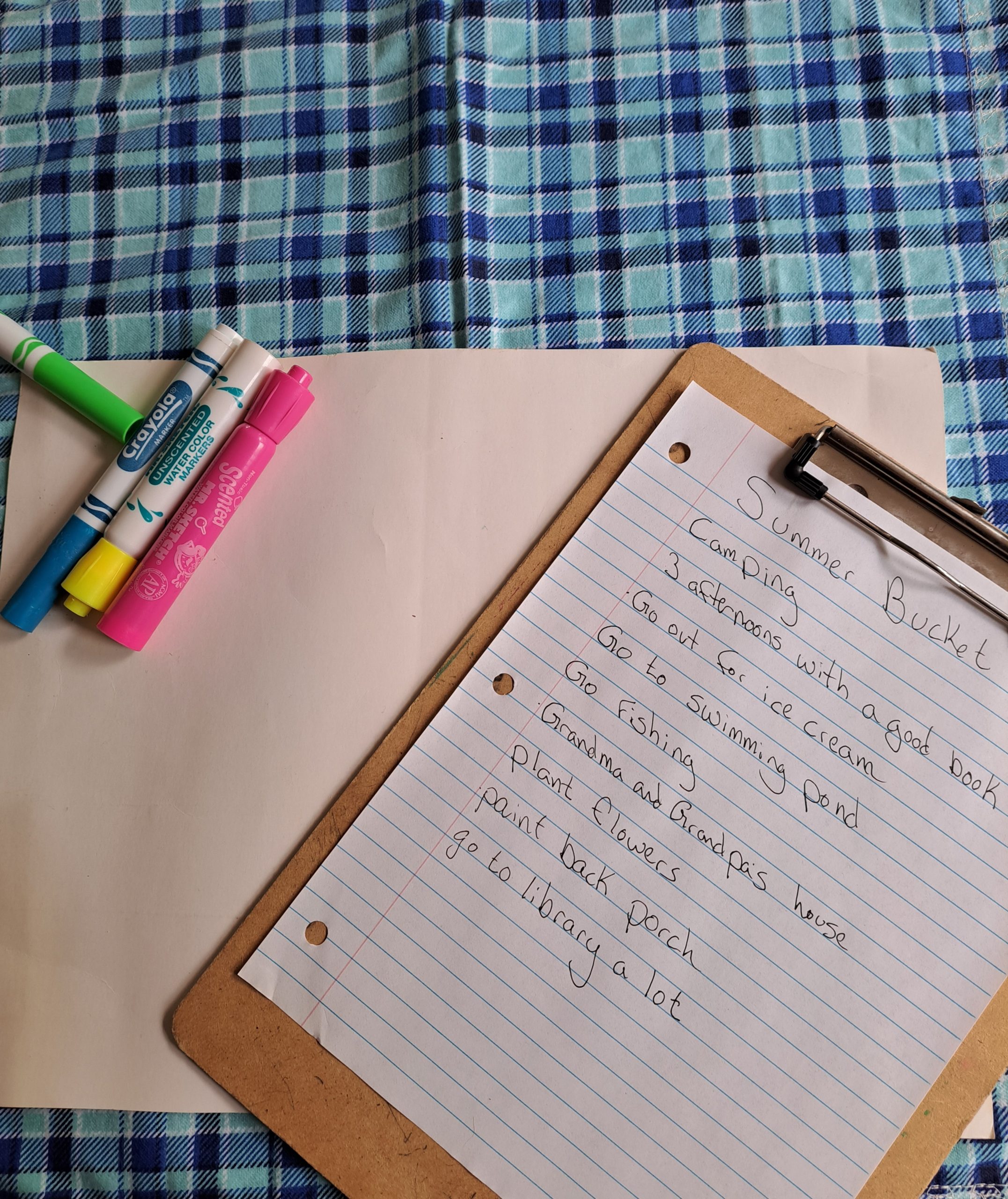 Summer Bucket List Board